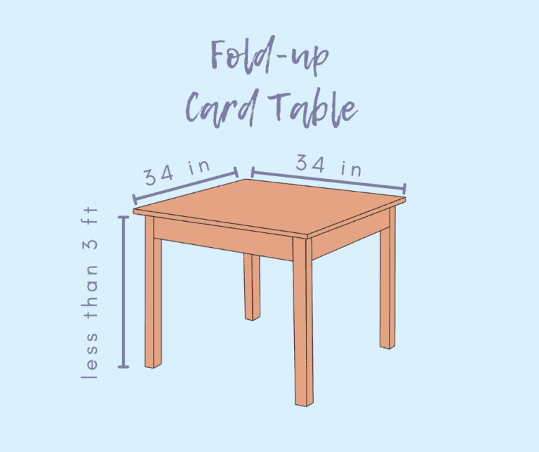 What Are Standard Card Table Dimensions? - swankyden.com