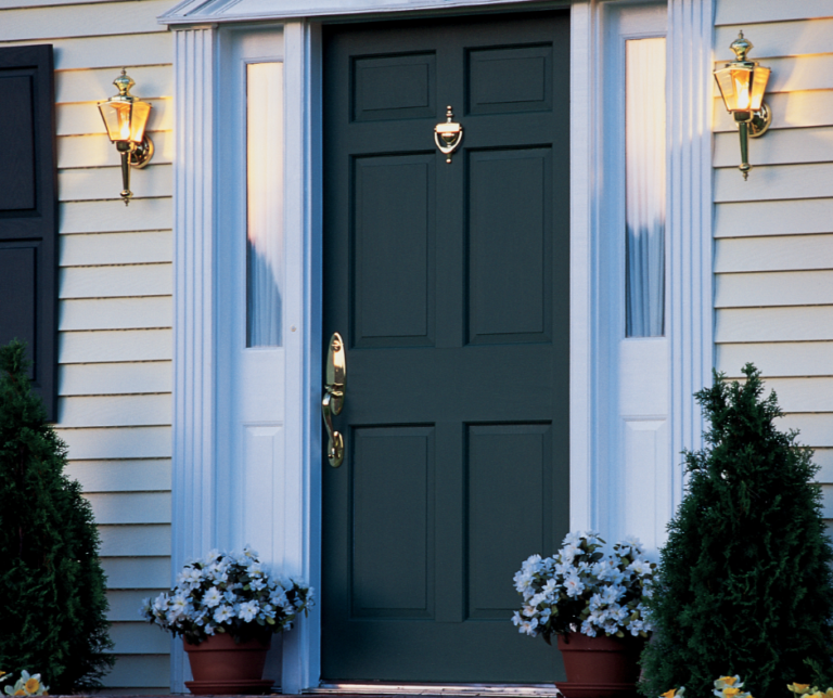 7 Ideal Door Colors for a Brown House - swankyden.com
